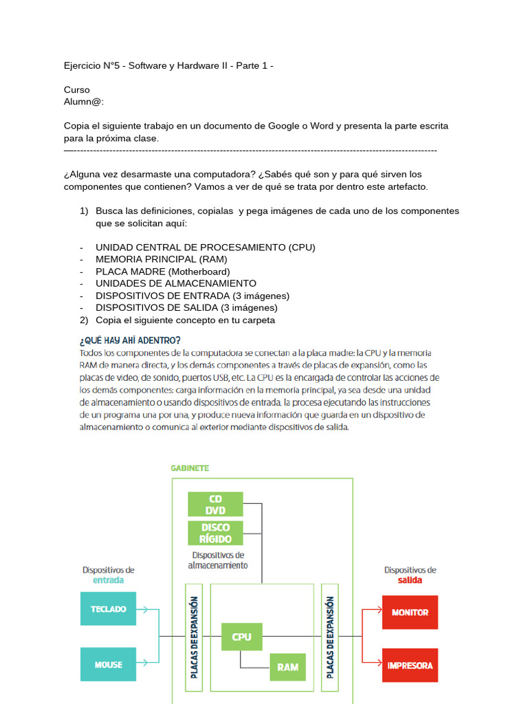 Ejercicio N°5 - Software y Hardware II - Parte 1 | PDF