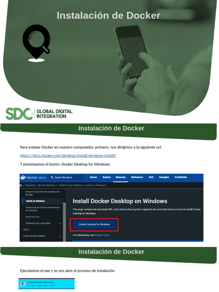 Proceso de Instalación de Docker | PDF