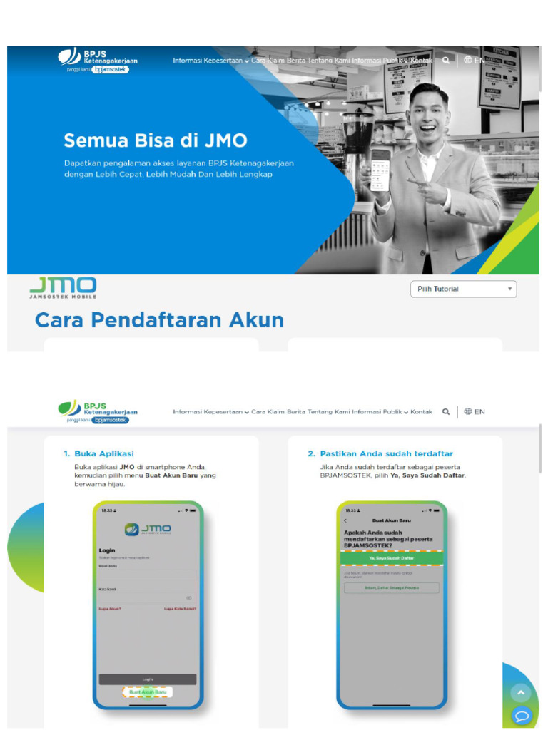 Tutorial Daftar Akun Jmo | PDF