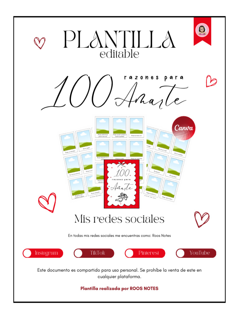 100 Razones para Amarte by Roos Notes | PDF