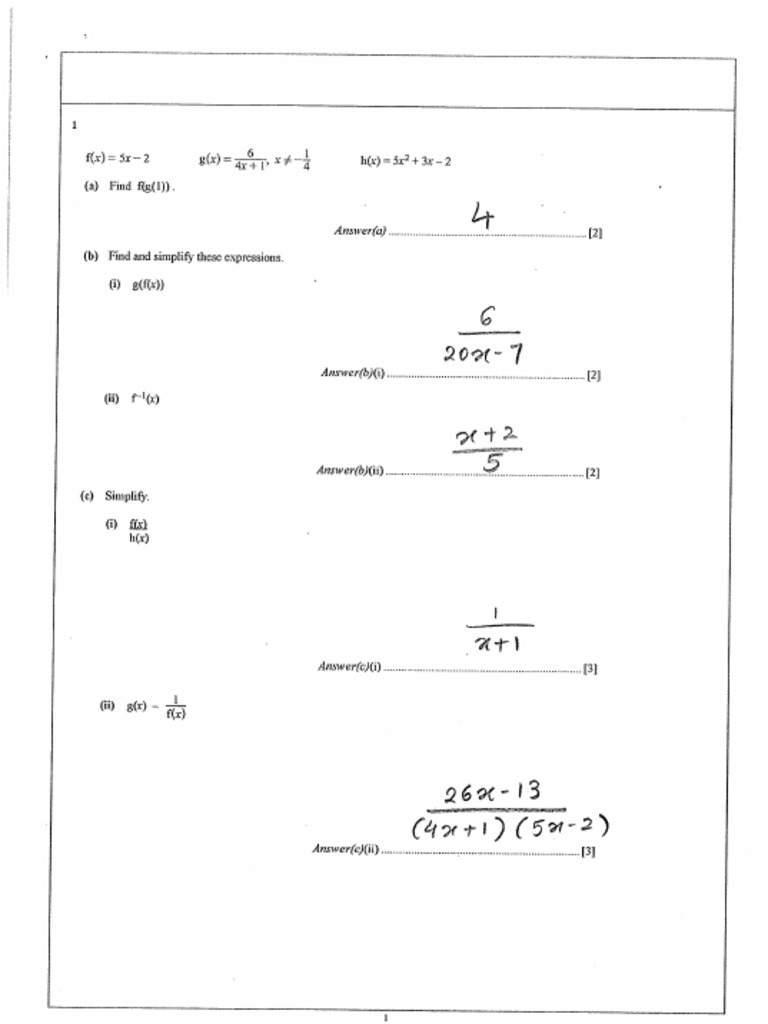Grade 9 Practice Worksheet | PDF