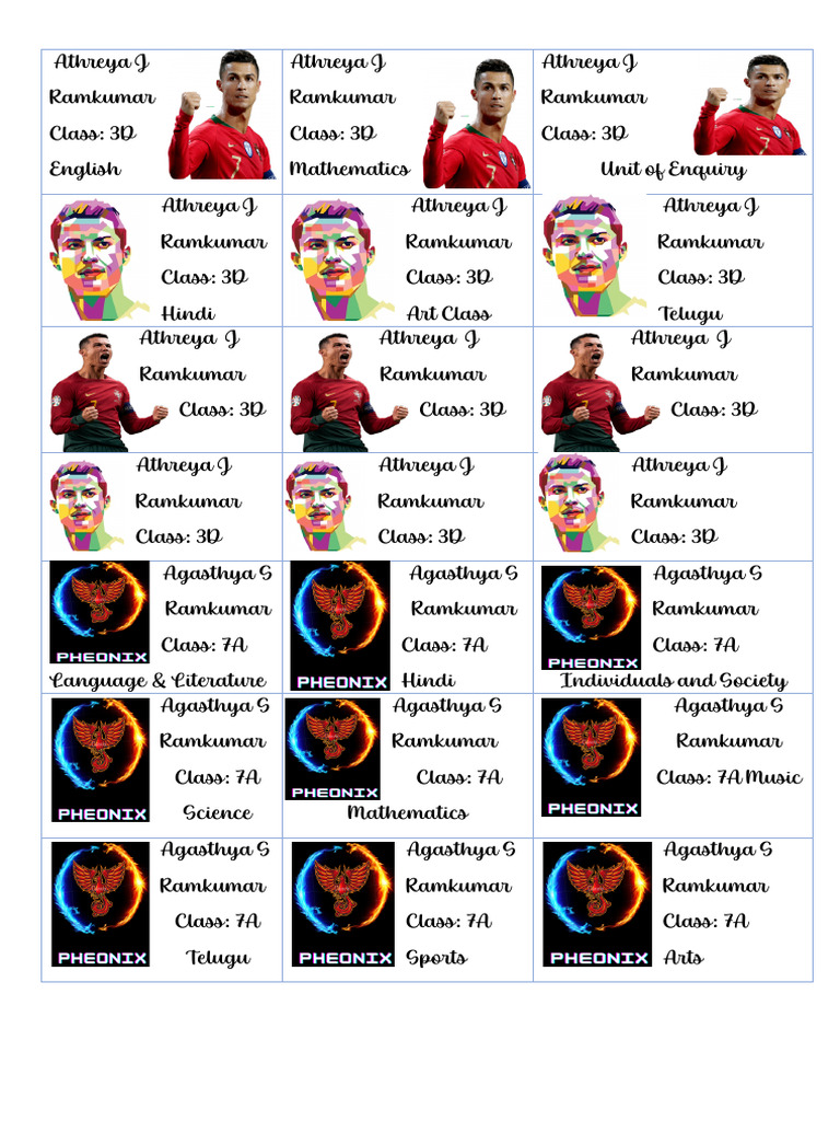 Athreya and Agasthya Book and Locker Cover | PDF