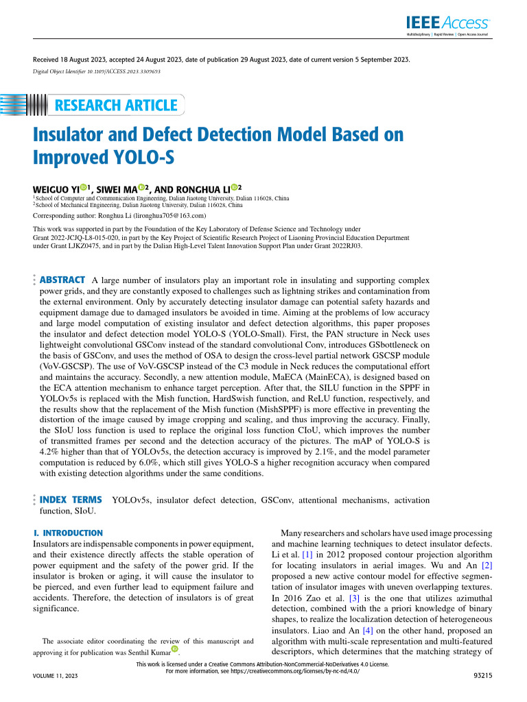 Insulator_and_Defect_Detection_Model_Based_on_Improved_Yolo-S | PDF | Accuracy And Precision ...