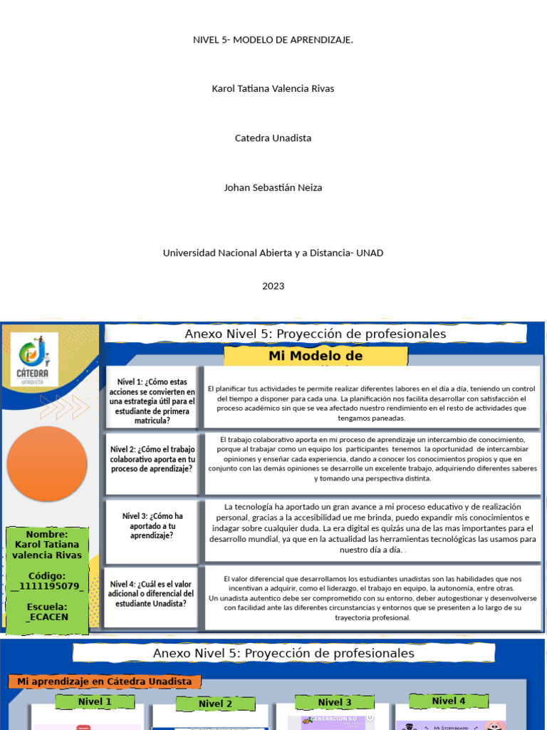 Nivel 5 Modelo de Aprendizaje Karol | PDF | Aprendizaje | Liderazgo