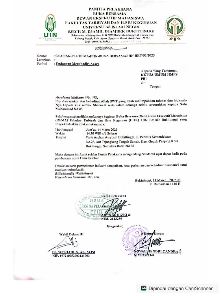 Ketum HMPS PBI | PDF