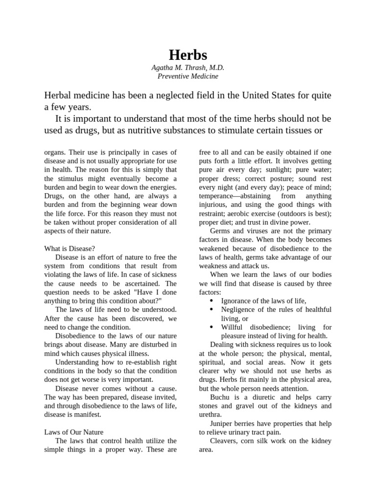 Understanding Herbal Medicine Basics | PDF