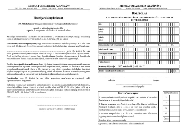 Mikola Borítólap - 2025 | PDF
