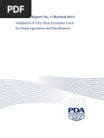 Validation of Dry Heat Processes PDA TR-3 | PDF | Lipopolysaccharide | Sterilization (Microbiology)