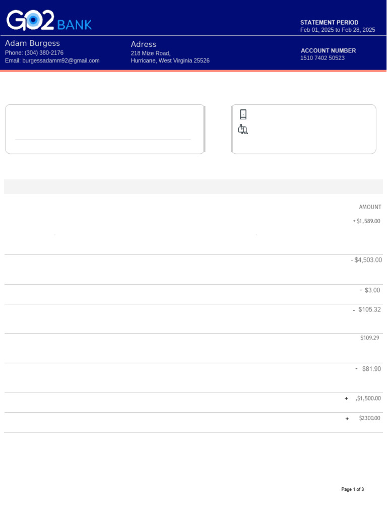 Go2bank Template 2 - Compress | PDF | Banking Technology | Service Industries