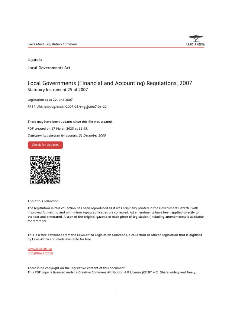 6. the Local Governments Financial and Accounting Regulations | PDF ...