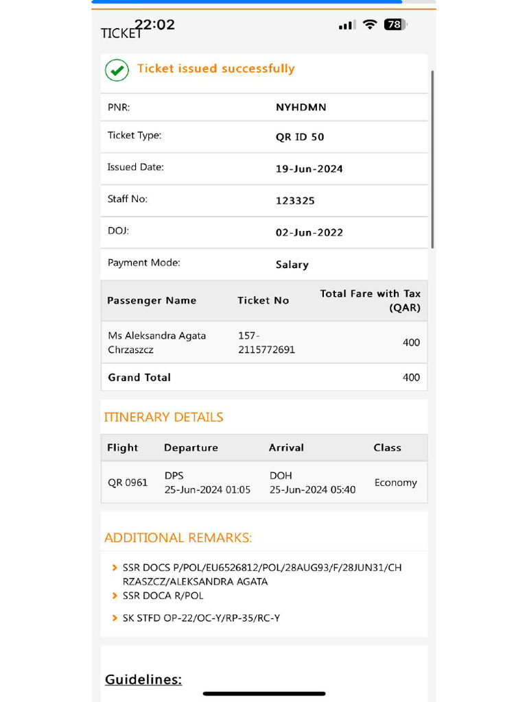 Ticket | PDF