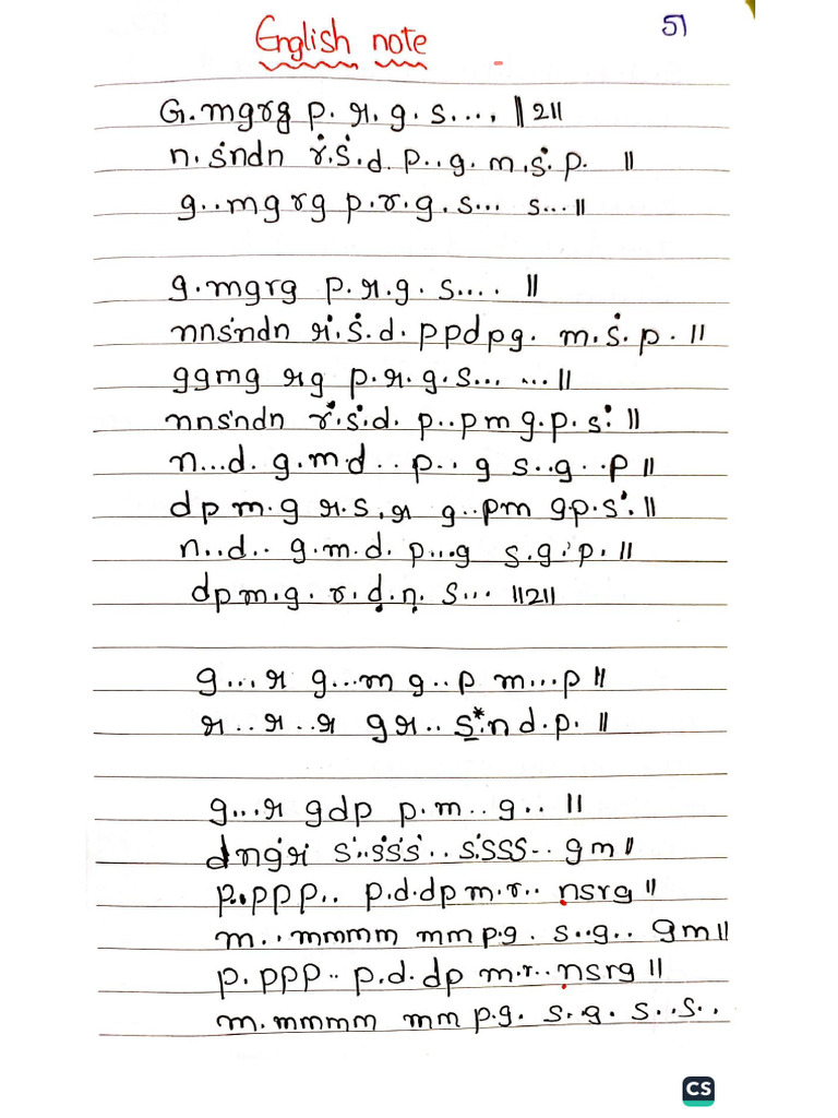 English Note Shankarabharanam | PDF
