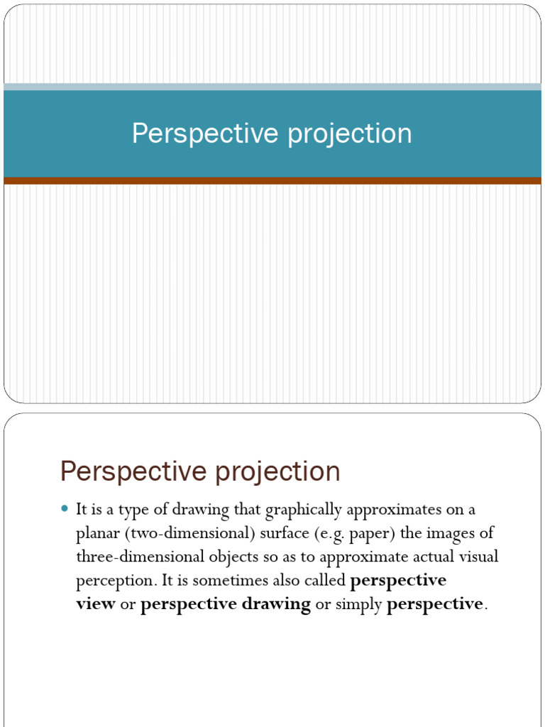 Understanding Perspective Projection Techniques | PDF
