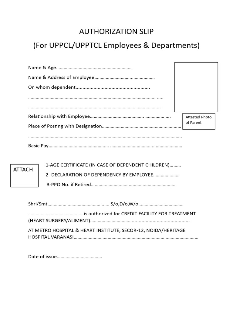 For Cashless Form UPPCLand UPPTCL | PDF