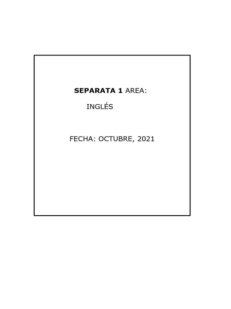 Separata - 5 - Ingles | PDF | Verbo | Sintaxis