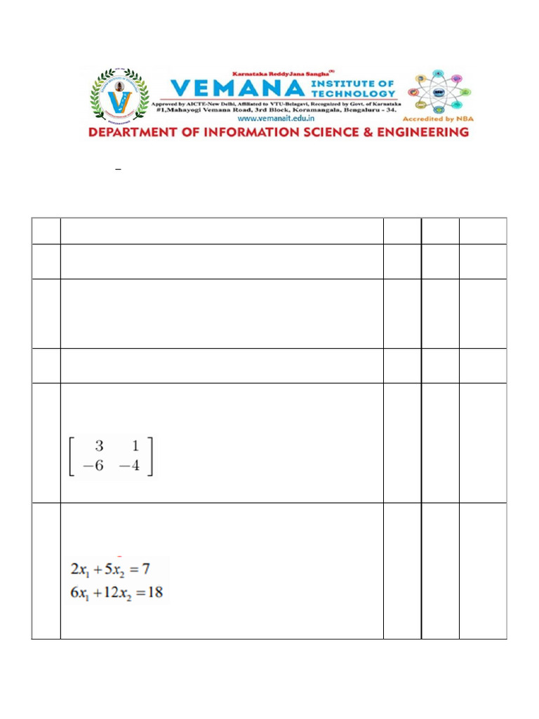 MLQuestion-Bank (2) - For IA1 | PDF