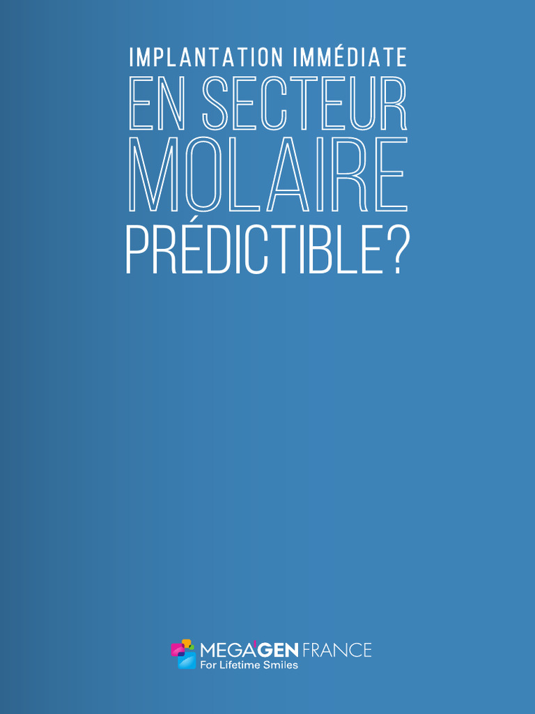 Implantation immédiate en secteur molaire | PDF | Implant dentaire ...