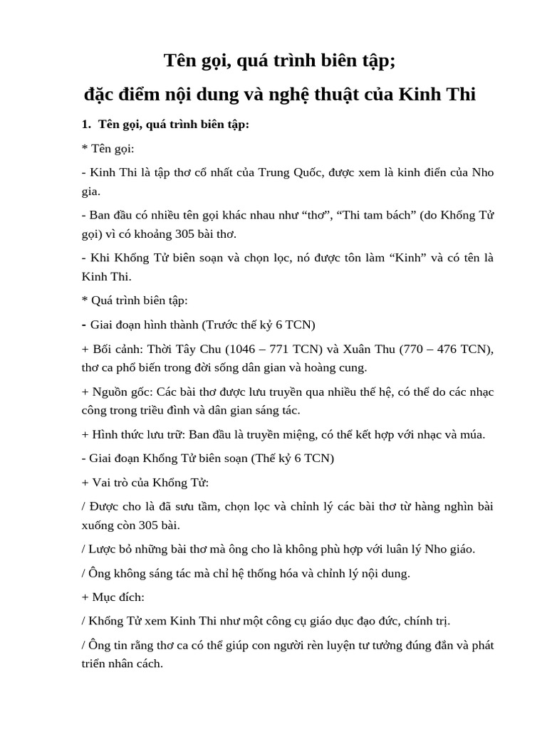 Kinh Thi | PDF