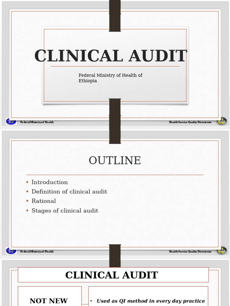 Clinical Audit: Enhancing Patient Care | PDF | Audit | Evidence Based ...