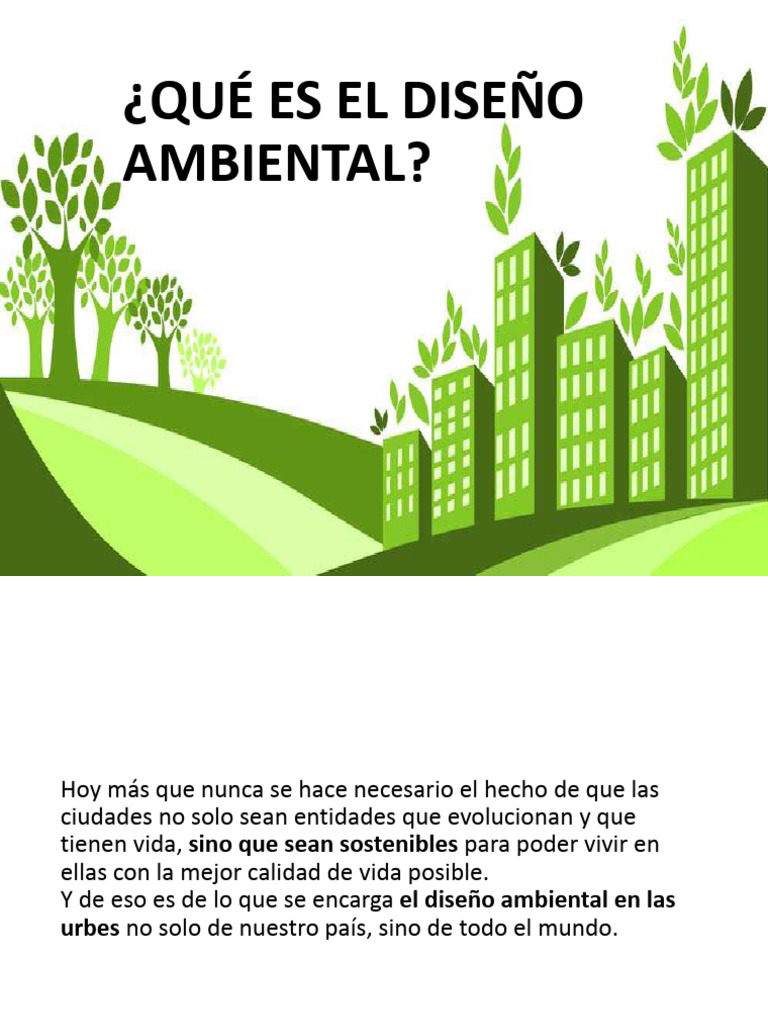 Diseño Ambiental y Sostenibilidad Urbana | PDF | Sustentabilidad | Residuos