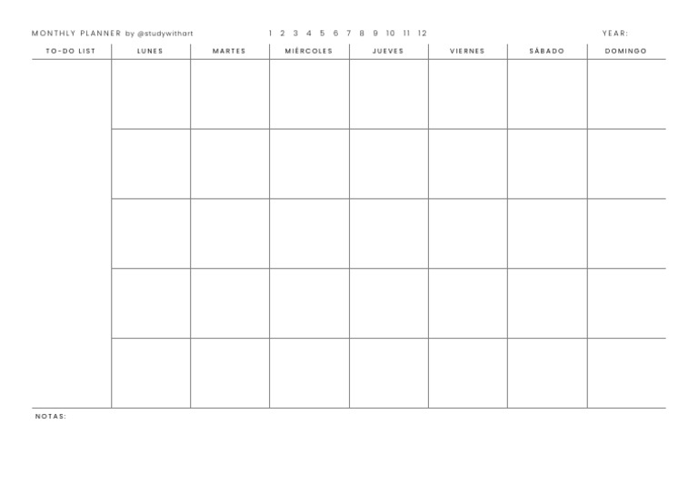 Calendario Mensual | PDF
