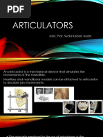 Arcon vs Non-Arcon Articulators Explained | PDF | Dentistry Branches