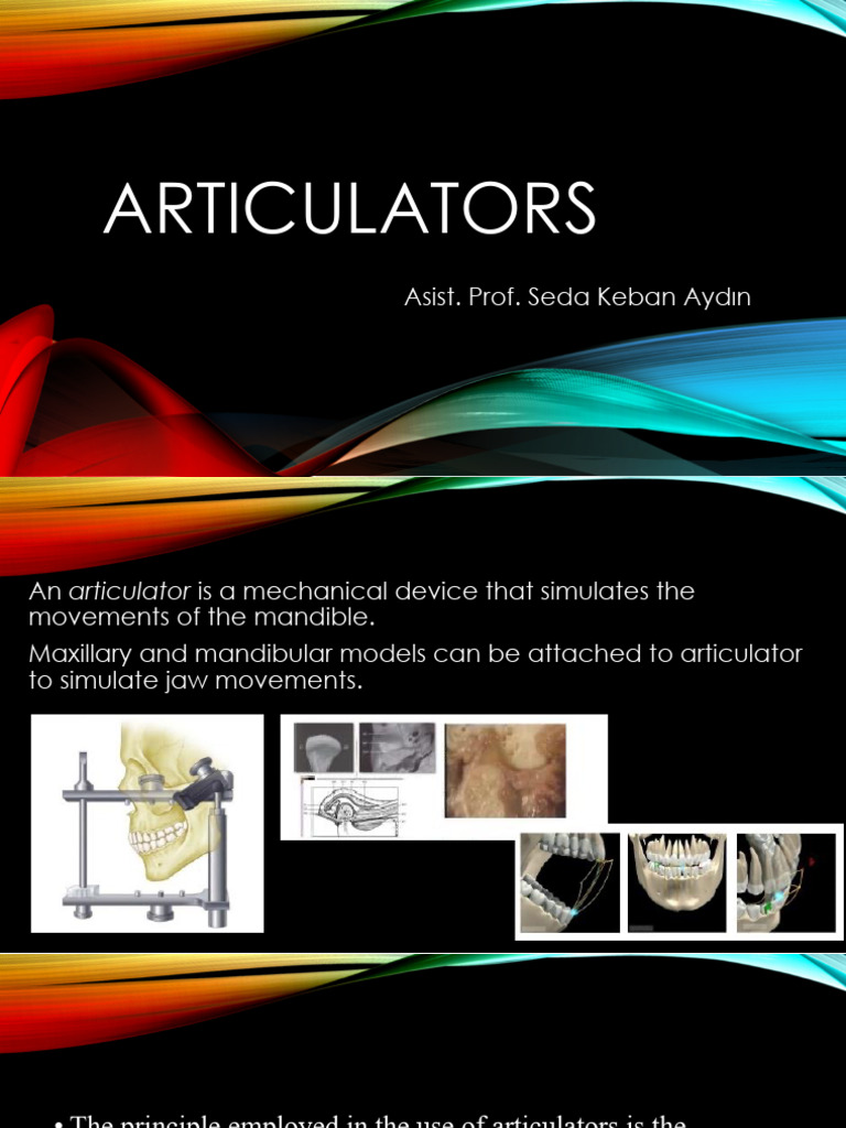 Understanding Dental Articulators | PDF | Dentistry Branches