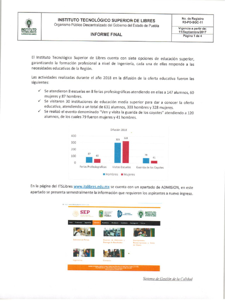informe final 2018 | PDF