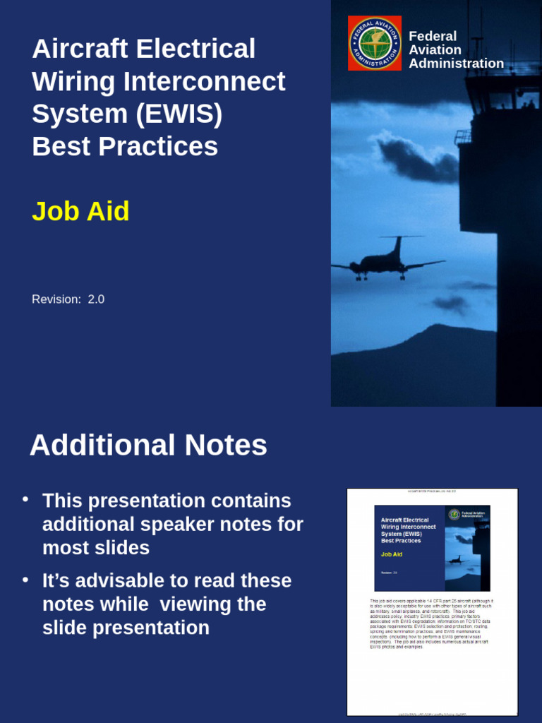 EWIS Best Practices Job Aid 2.0 | PDF | Federal Aviation Administration ...