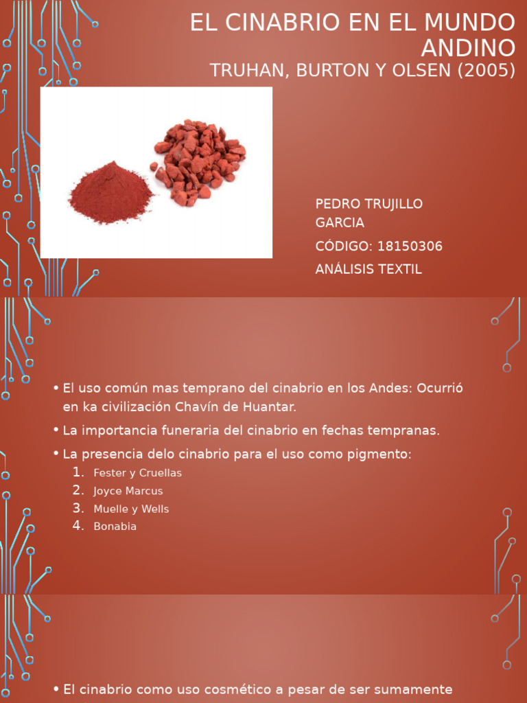 El Cinabrio en El Mundo Andino | PDF