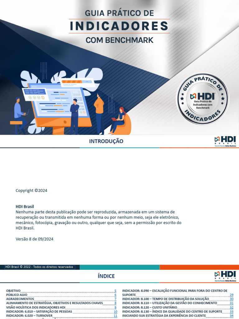 Guia de Indicadores HDI Brasil 2024 | PDF | Tecnologia da Informação ...