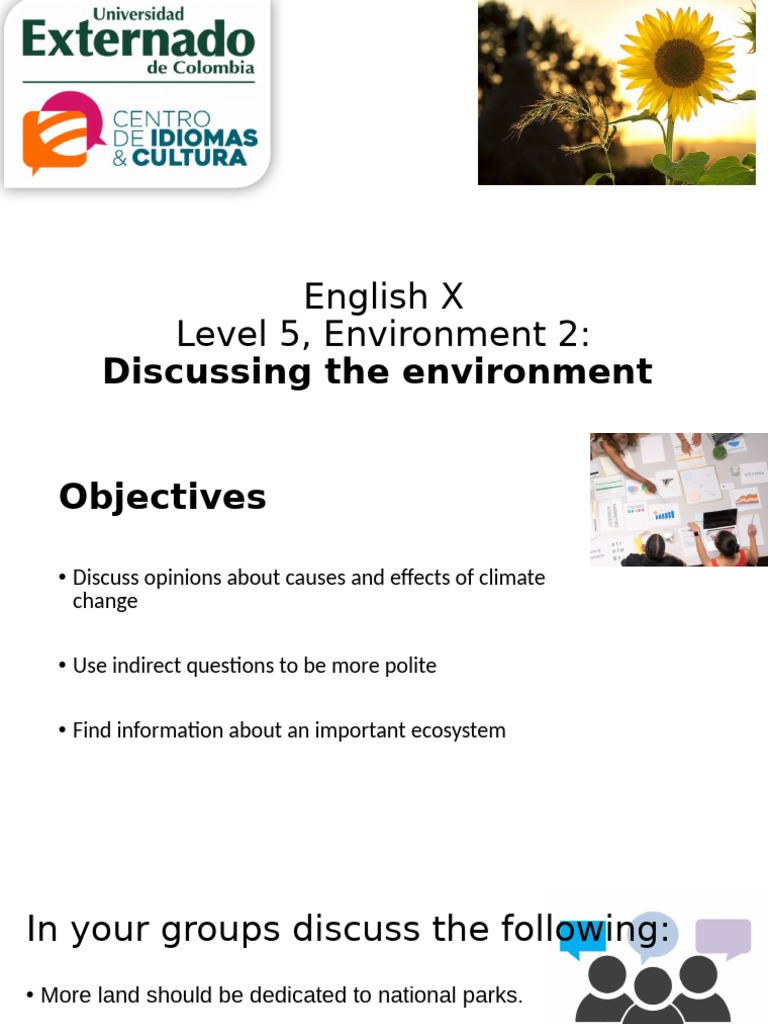 Environment 2 Direct and Indirect Questions | PDF | Natural Environment ...