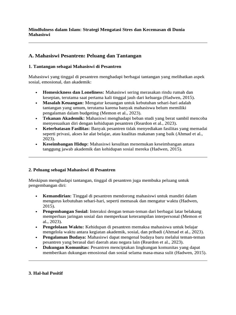 Mindfulness Dalam Islam | PDF