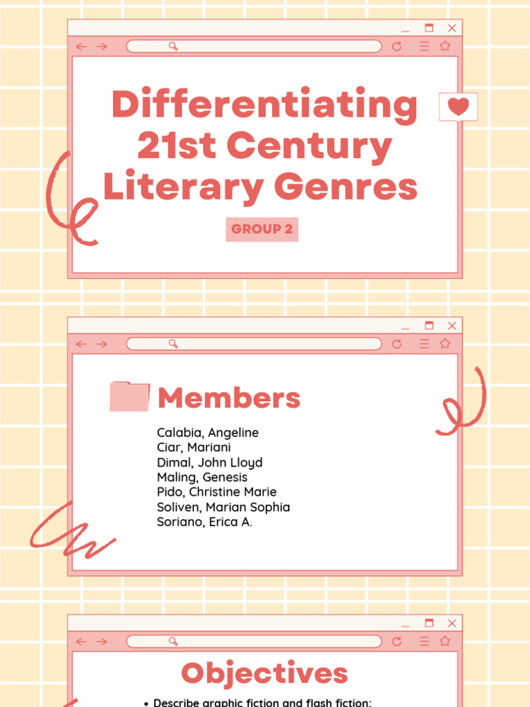Differentiating 21st Century Literary Genres | PDF | Genre | Novels