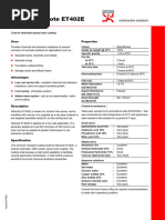 Fosroc Nitocote EP405 TDS | PDF | Concrete | Epoxy