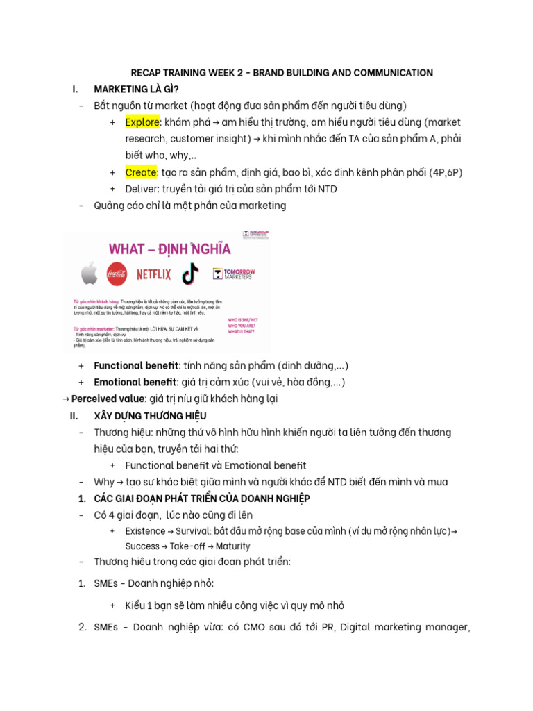 (HR11) (Minh Thư) Recap Training Week 2 | PDF