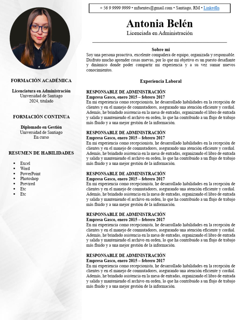 Prueba CV 7 | PDF | Tecnologías de la información | Business