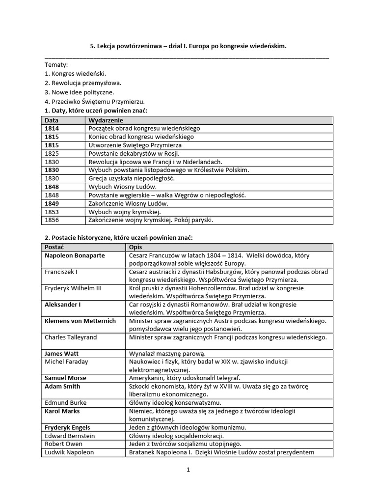 sp7 1d 5n Lekcja Powt | PDF