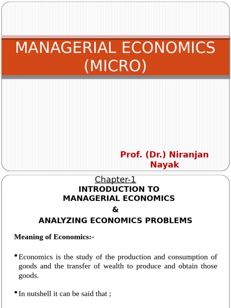 CHAPTER-1 Micro Economics | PDF | Economics | Supply (Economics)