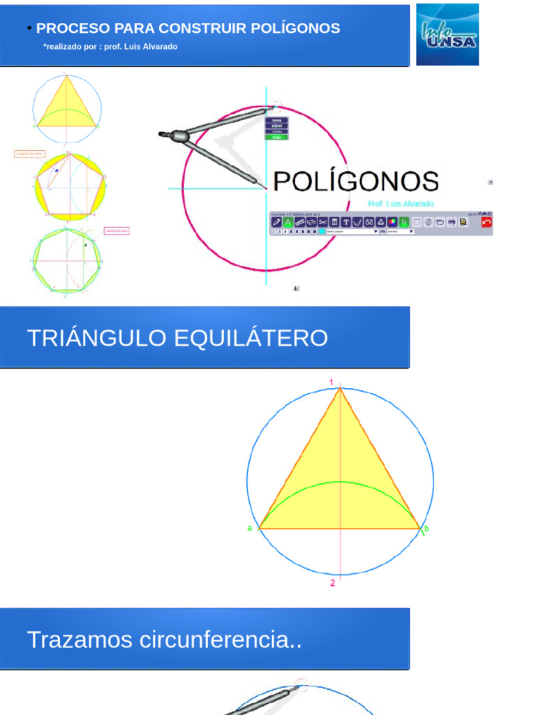 Construcción de Polígonos Paso a Paso | PDF