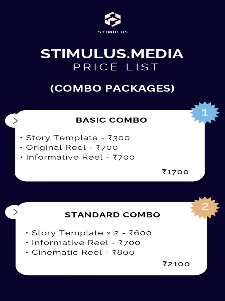Combo Package Price List | PDF