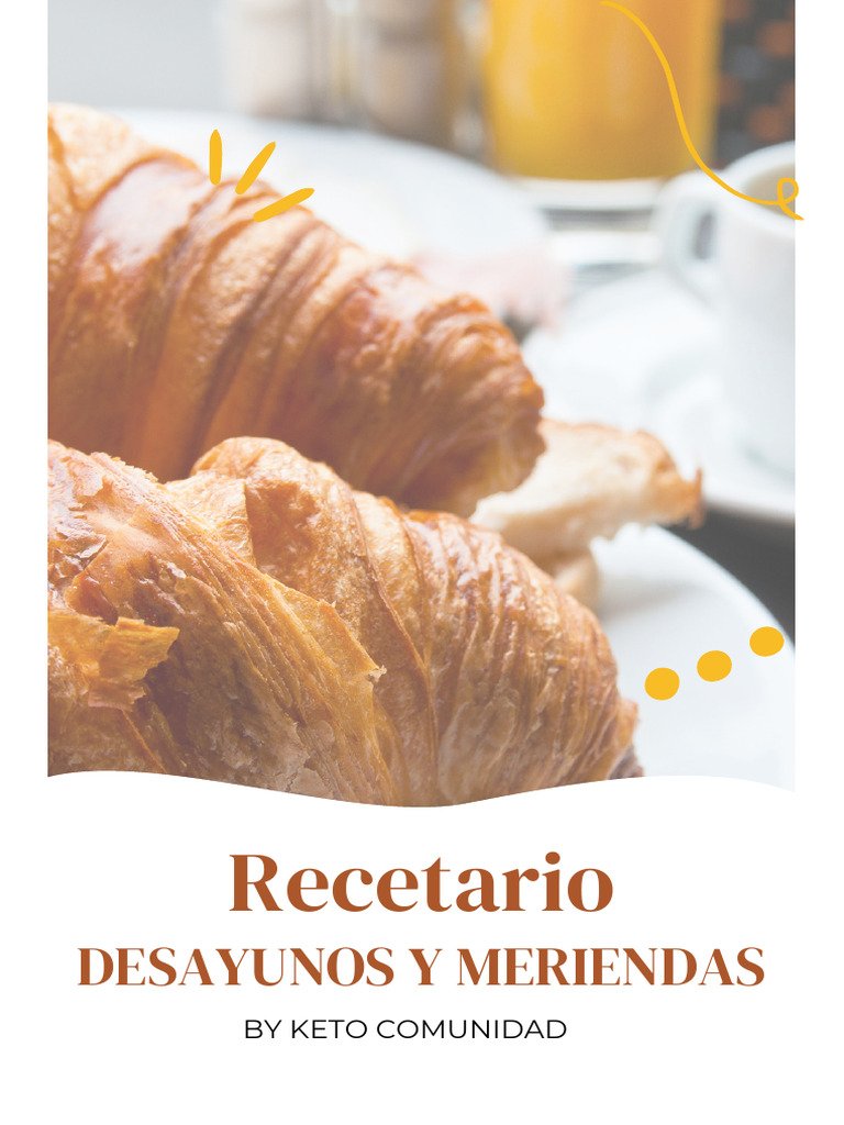 Recetas Desayunos y Meriendas Keto. | PDF | Té | Tortita
