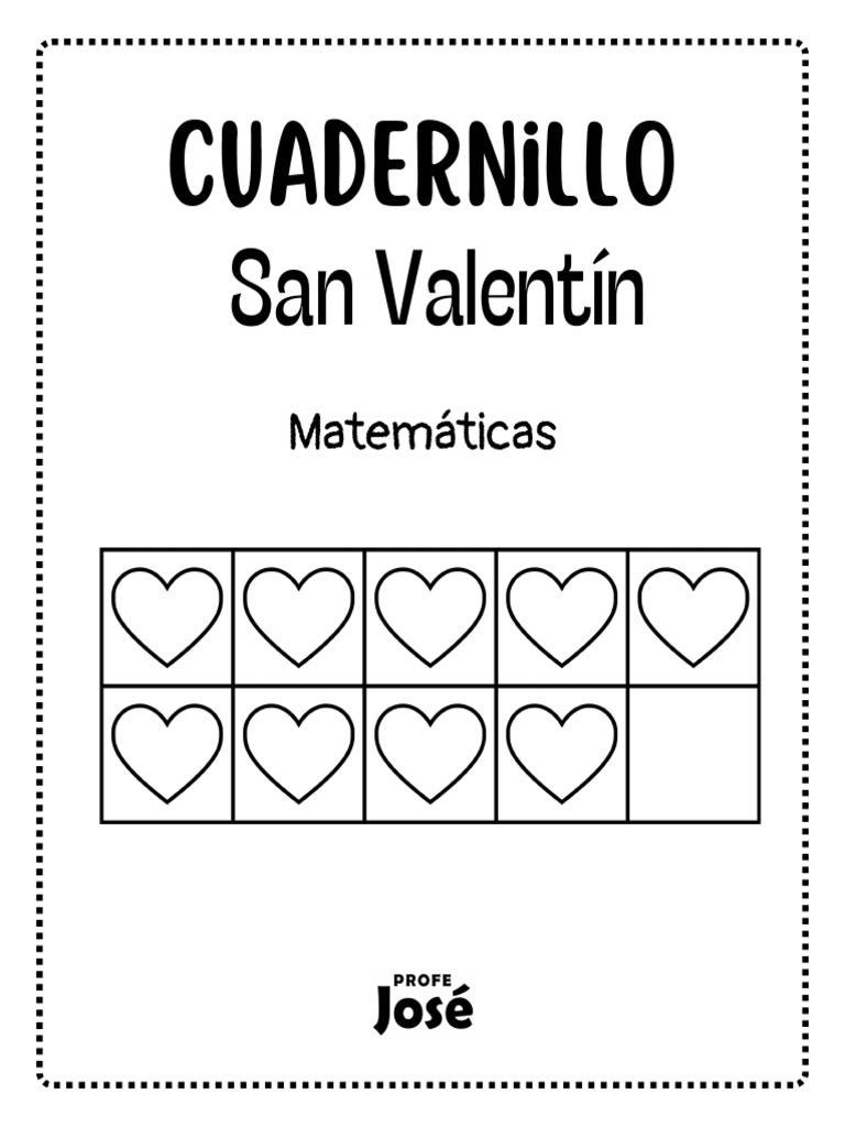 Cuadernillo de San Valentín - Matemáticas | PDF