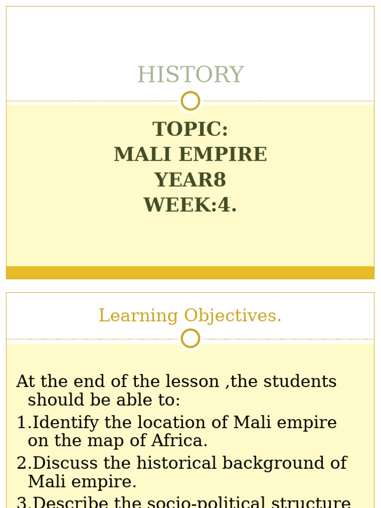 HISTORY Year 8 WK 4 Slide 2t | PDF | Africa