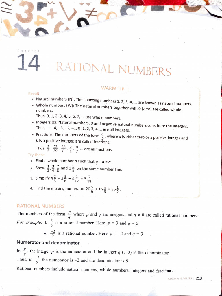 iii | PDF | Rational Number | Numbers