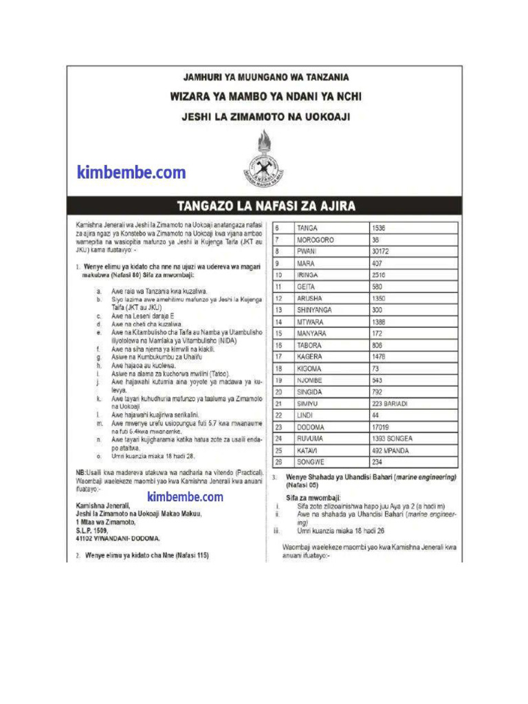 KIMBEMBE.COM-JESHI-LA-ZIMAMOTO-AJIRA-MPYA-DECEMBER-2023 | PDF