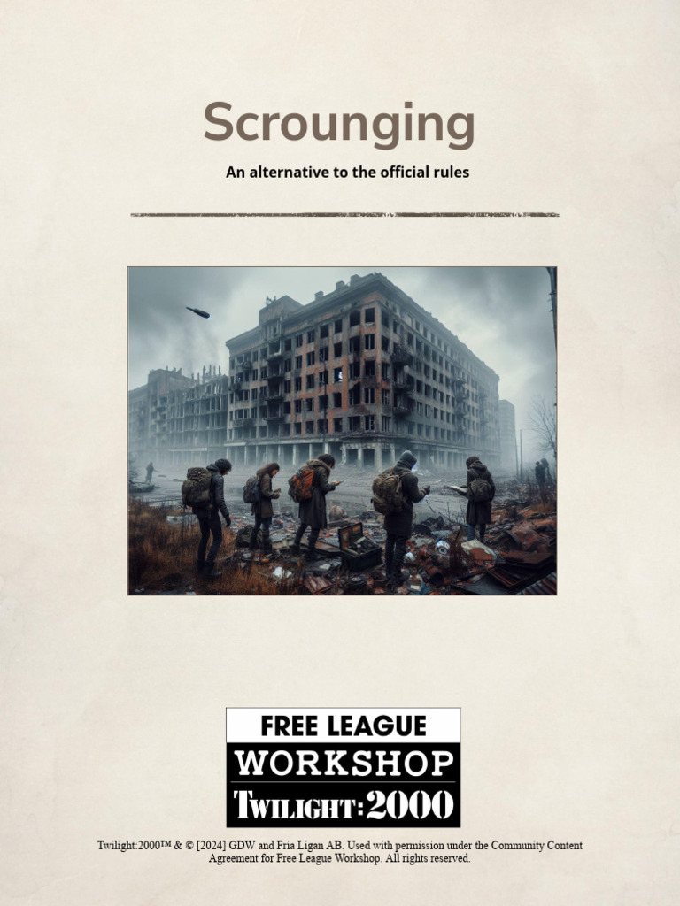 Scrounging Alternate Rules | PDF
