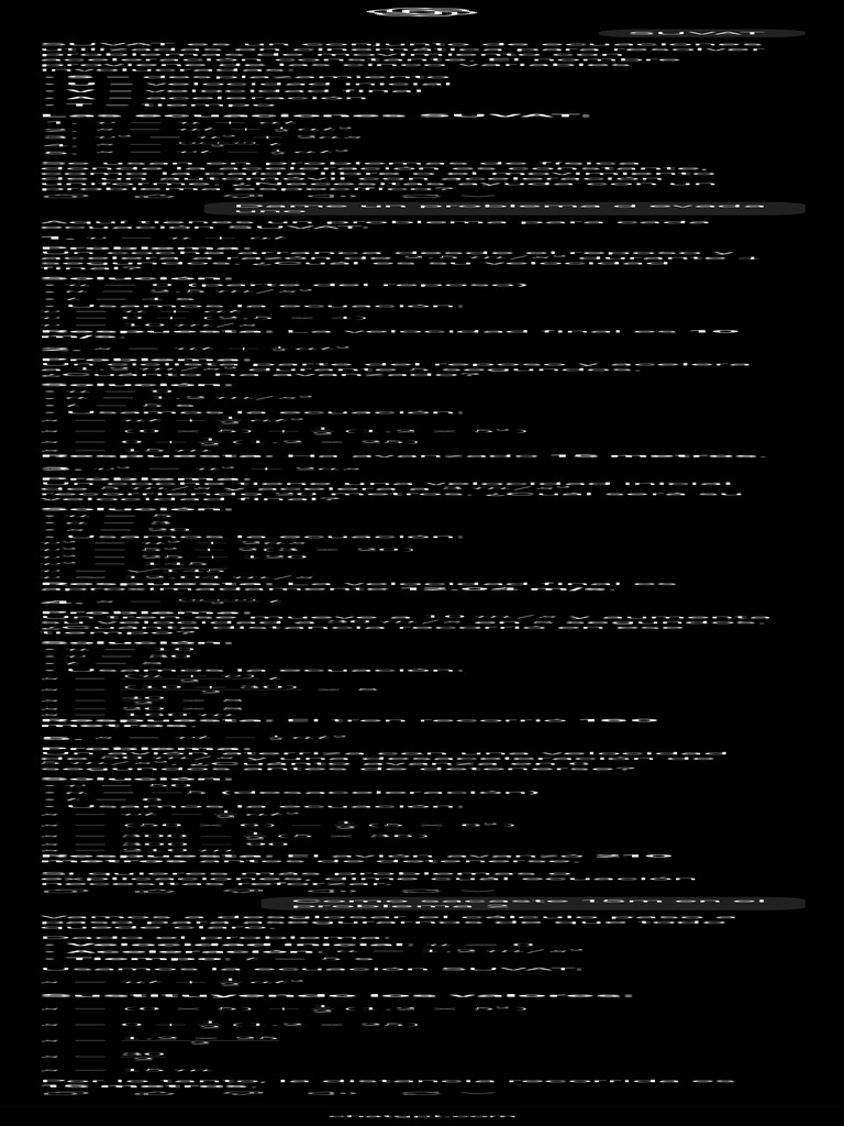 Ecuaciones SUVAT | PDF