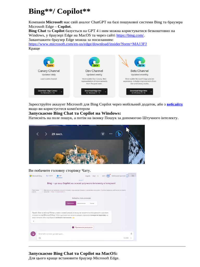 Bing and CopiLot | PDF