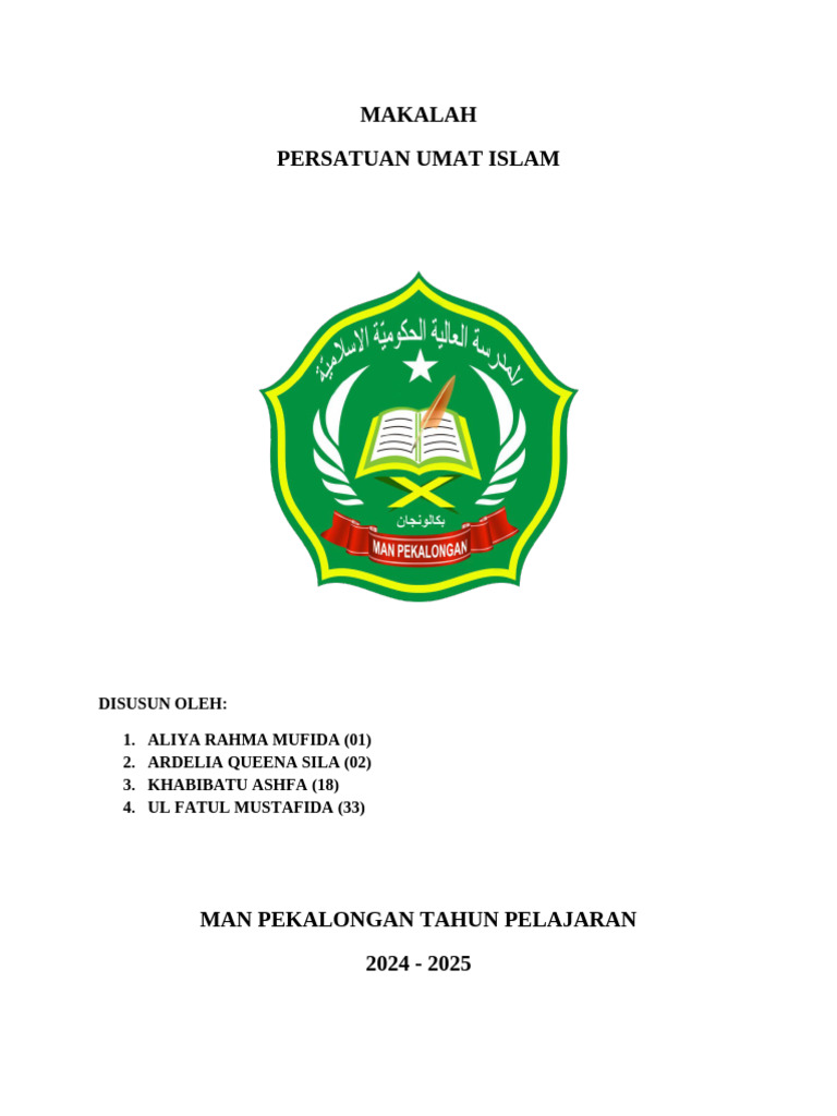 Persatuan Umat Islam | PDF